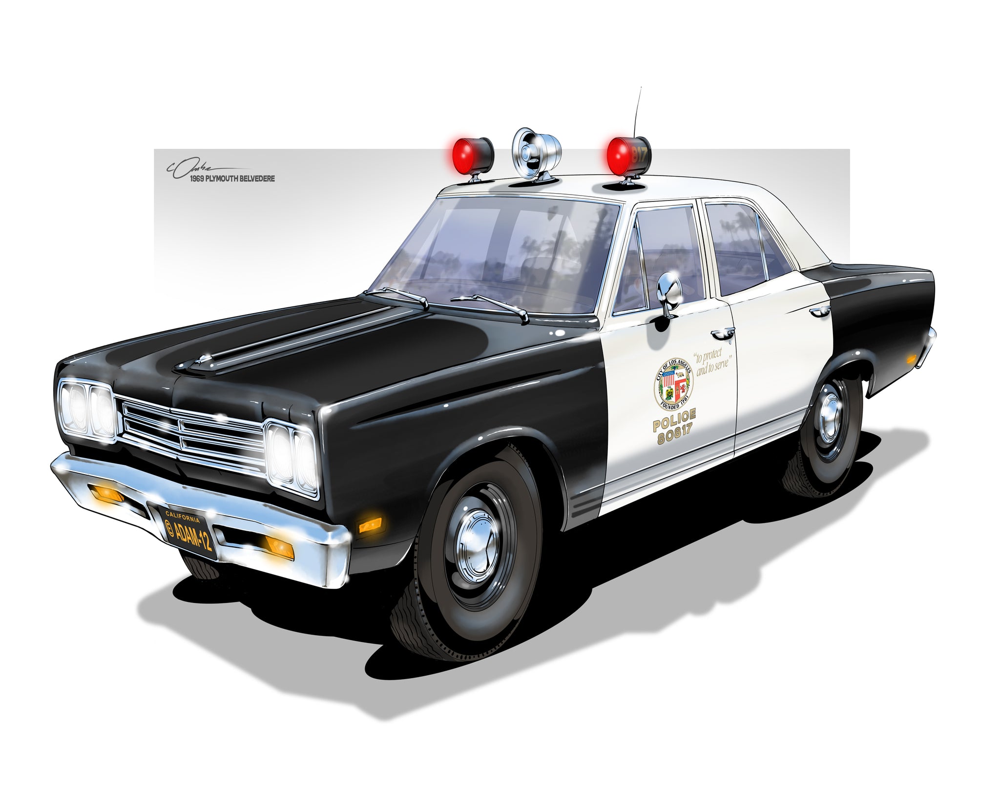 CAR/TRUCK ART – Tagged "ADAM-12" – Paul Combs - Studio 7