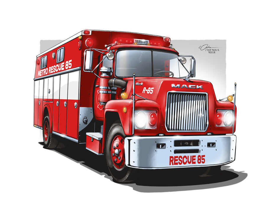 1985 Mack R Rescue – Paul Combs - Studio 7